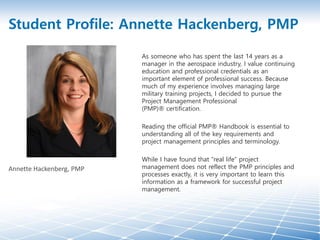 The PM PrepCast Student Profiles | PDF