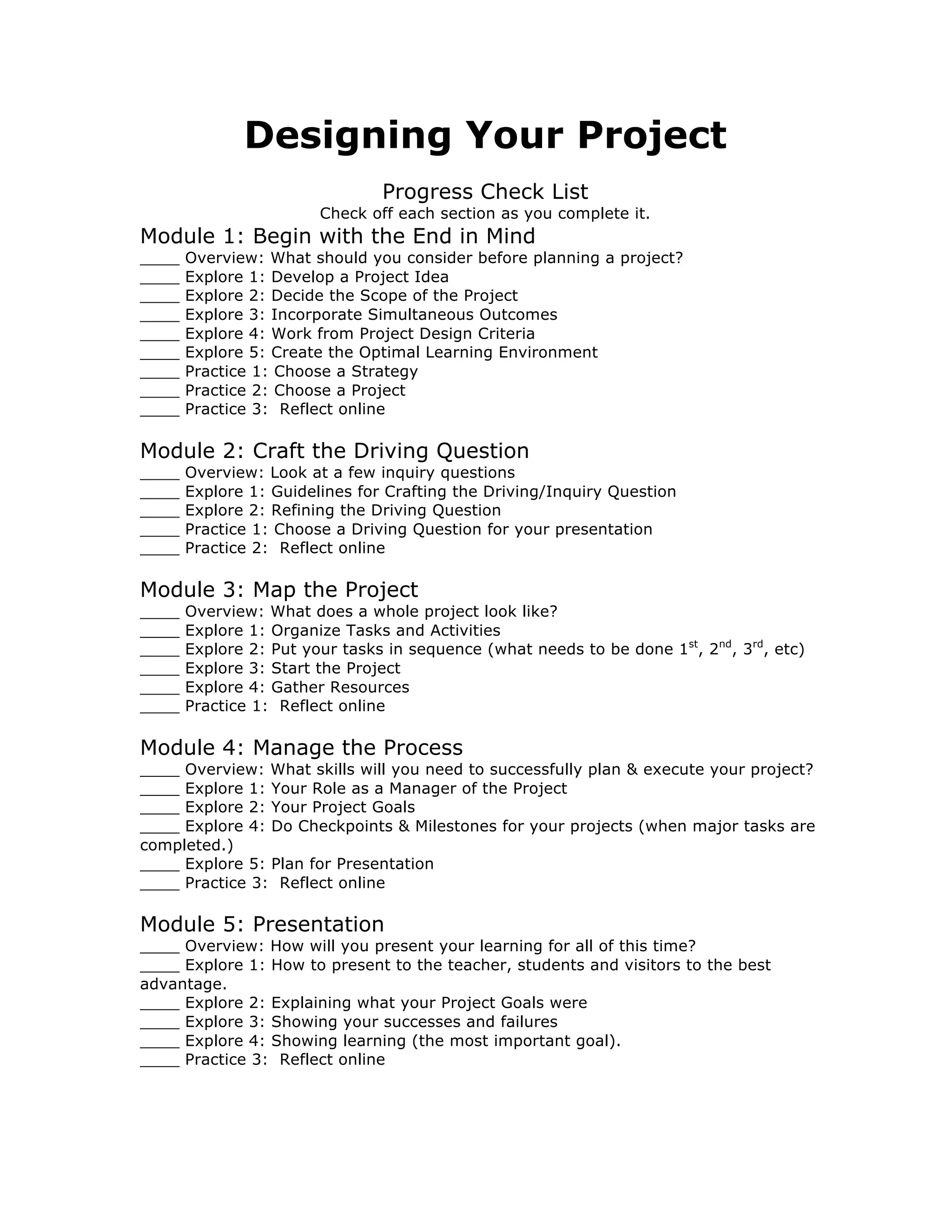 Student progress checklist | PDF | Education