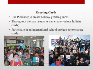 Student project ideas using microsoft publiher | PPTX