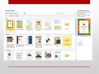 Student project ideas using microsoft publiher | PPTX