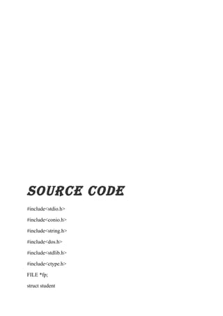 Student record | DOC