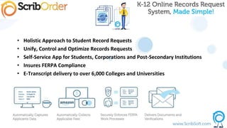 ScribOrder: Student Records Request Made Simple | PPTX