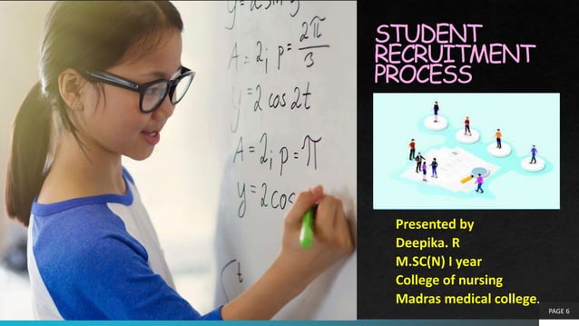 STUDENT RECRUITMENT PROCESS.pptx | College Planning | College Education