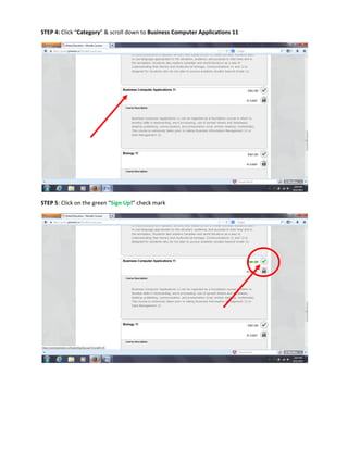 Student registration instructions | PDF