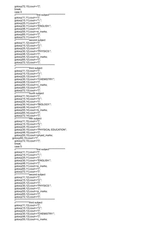 STUDENT REPORT CARD GENERATE SYSTEM | DOC