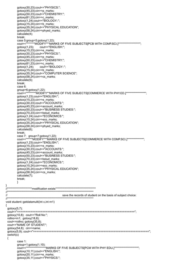 STUDENT REPORT CARD GENERATE SYSTEM | DOC | Programming Languages | Computing