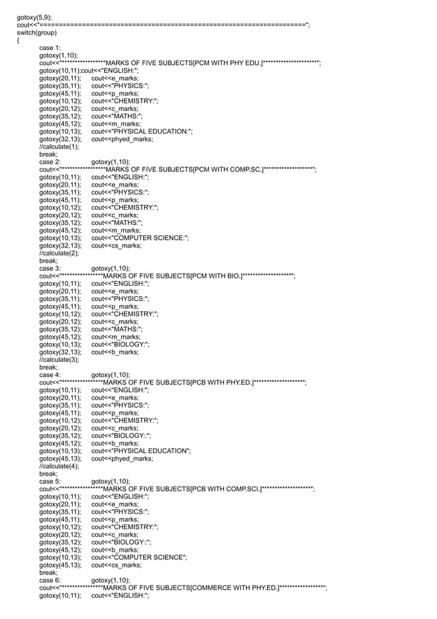 STUDENT REPORT CARD GENERATE SYSTEM | DOC | Programming Languages | Computing