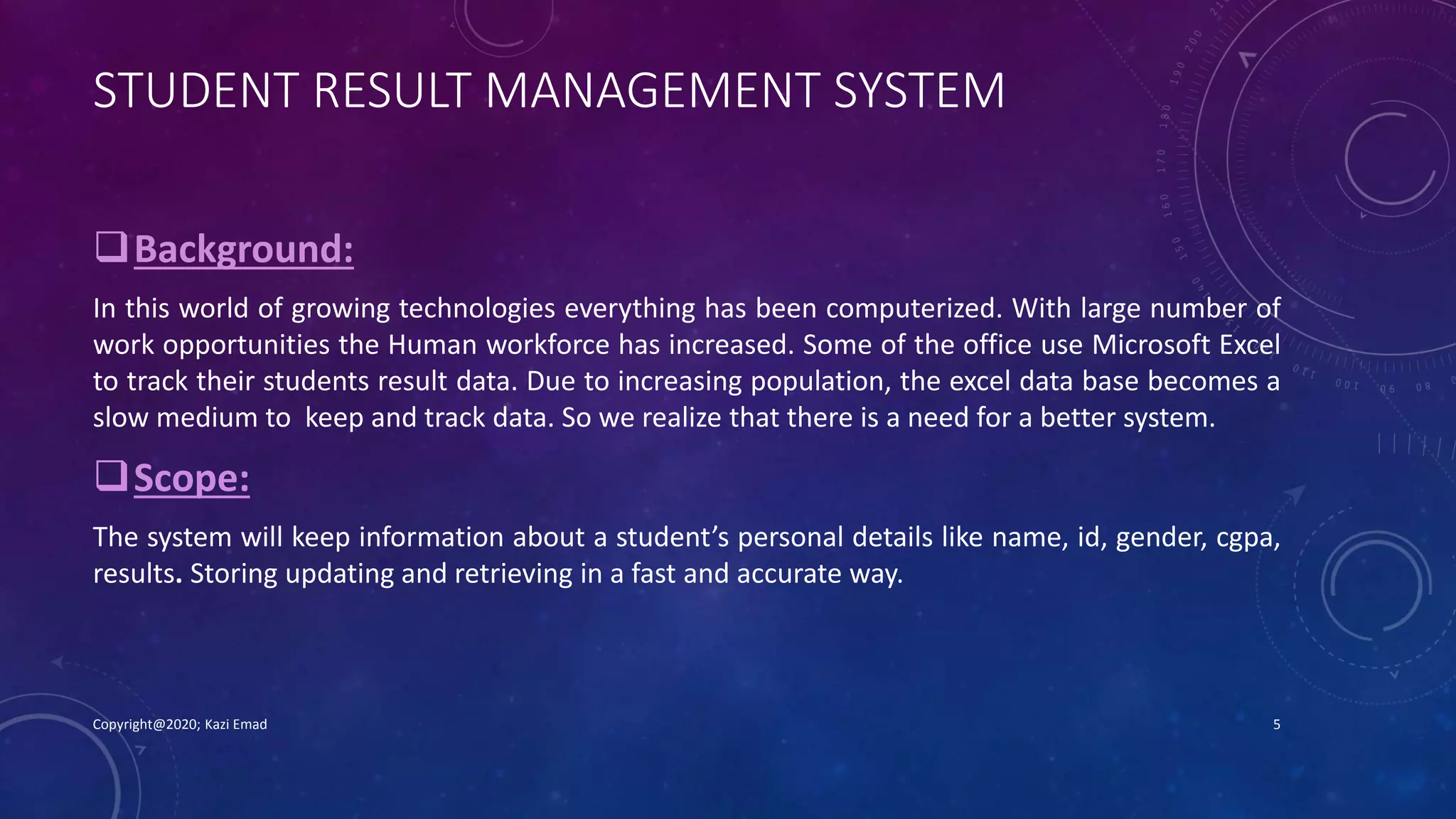 Student result management system | PPTX