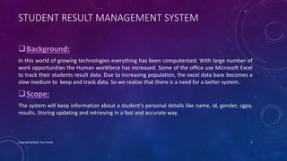 Student result management system | PPTX