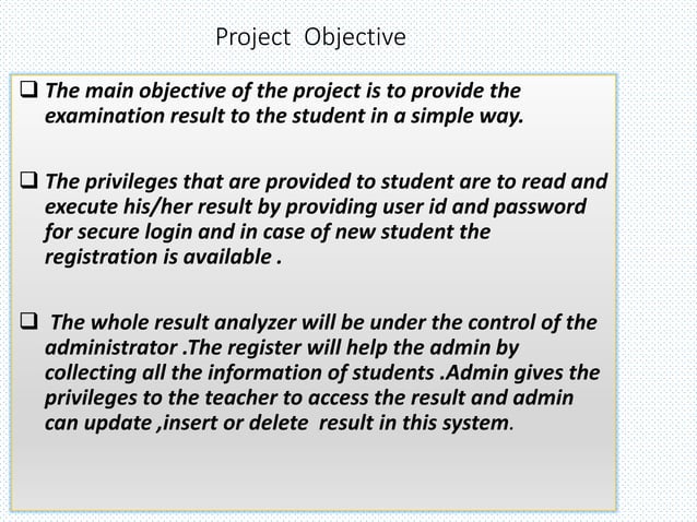 Student result processing system project | PPT