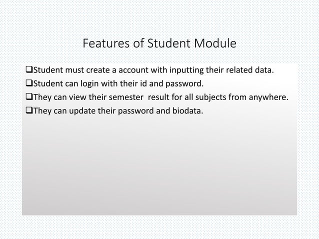 Student result processing system project | PPT