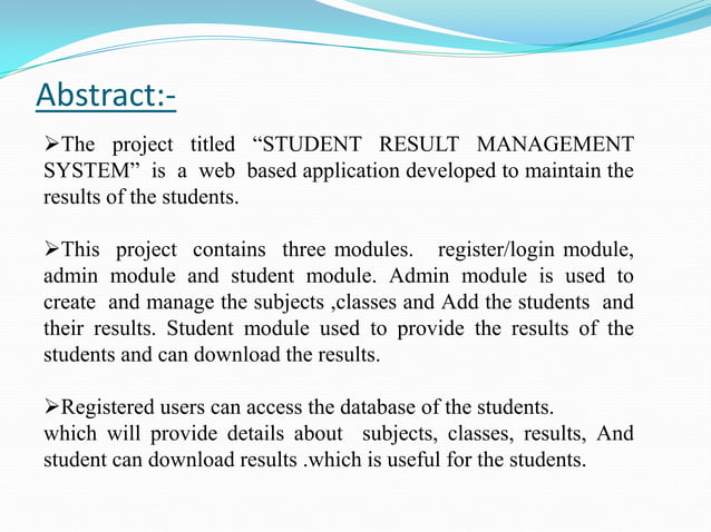 Student_results_management_system proposel.pdf | Educational Assessment ...
