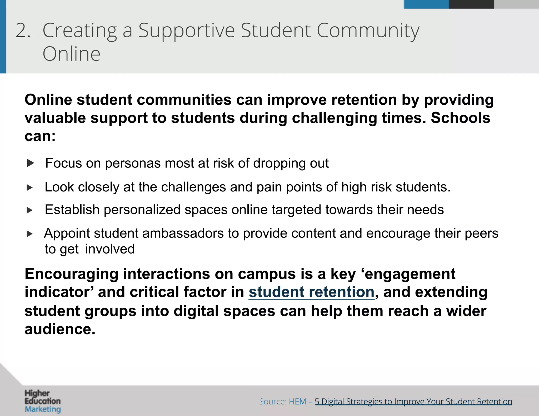 Improve Your Student Retention With These Digital Strategies | PPT