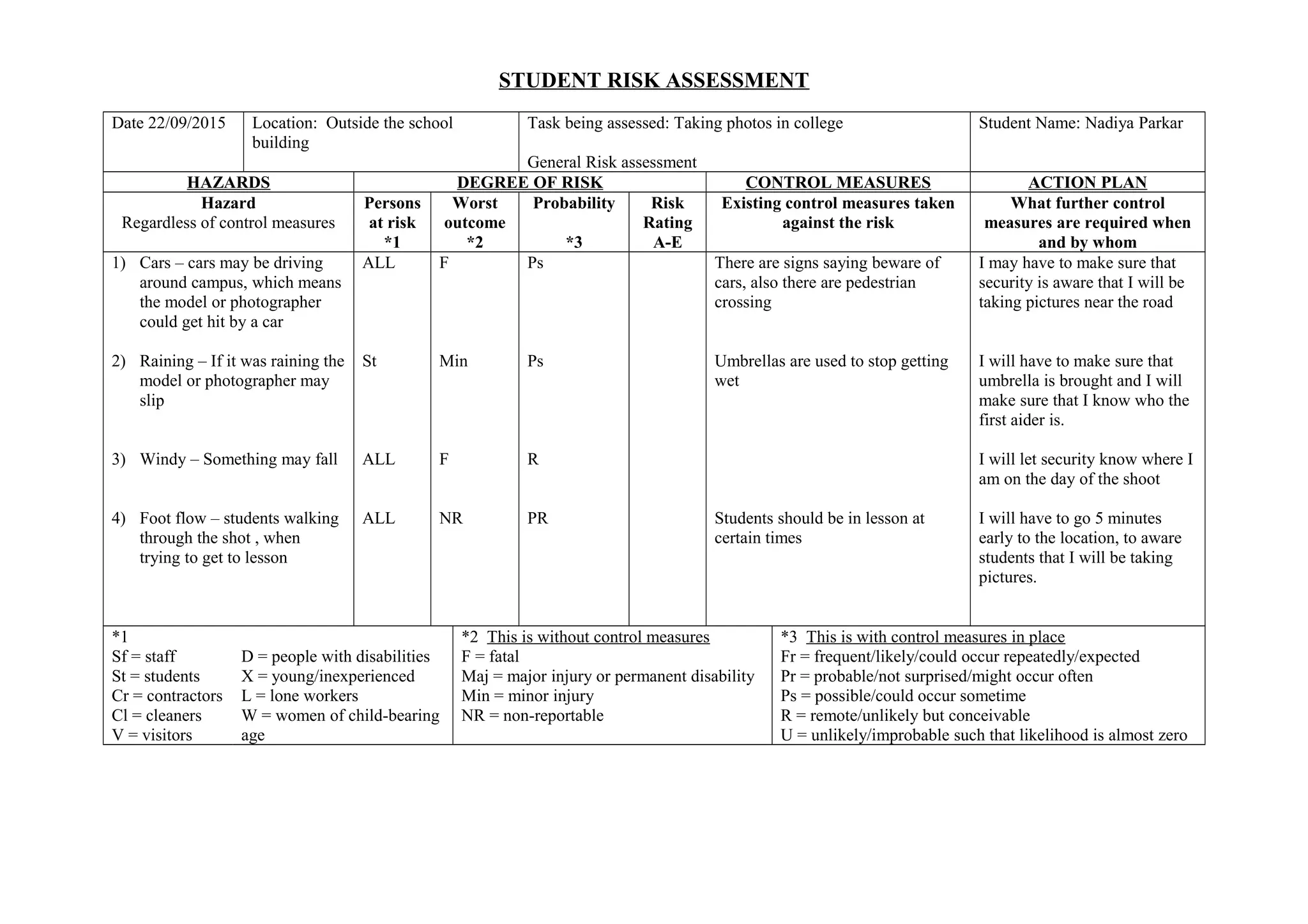 Student risk assessment 1 | DOC
