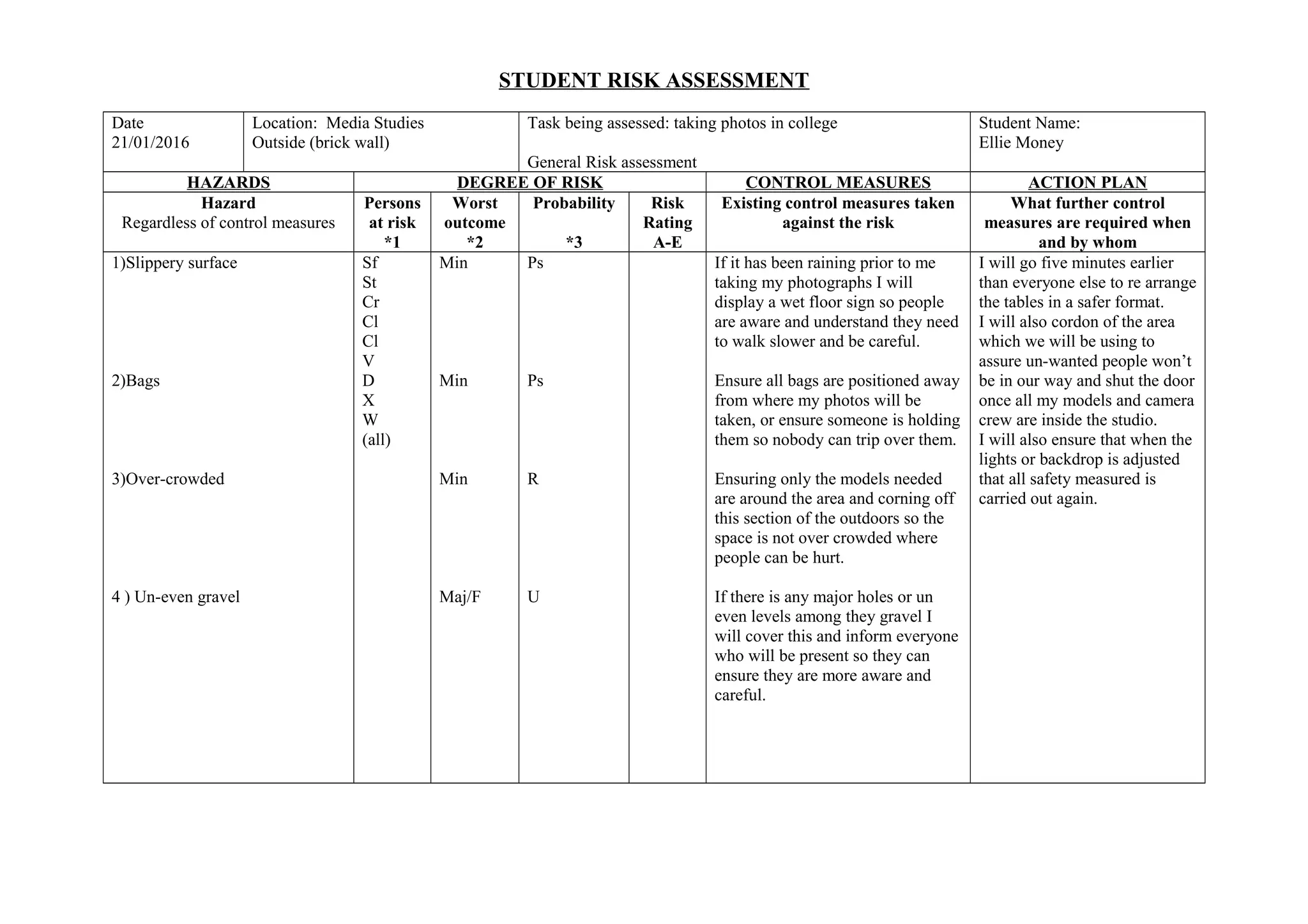 Student risk assessment 2 | PPT