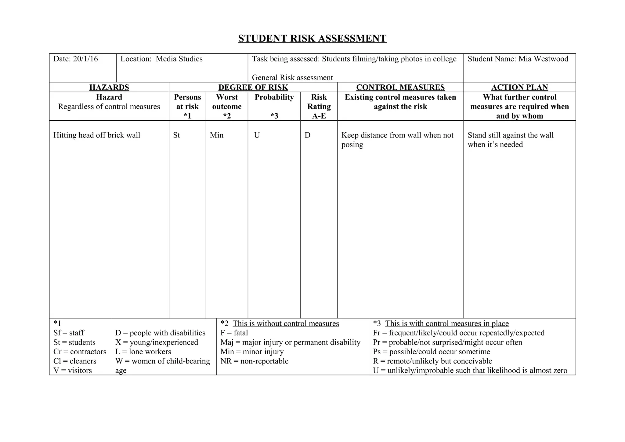 Student Risk Assessment 3 | PPT