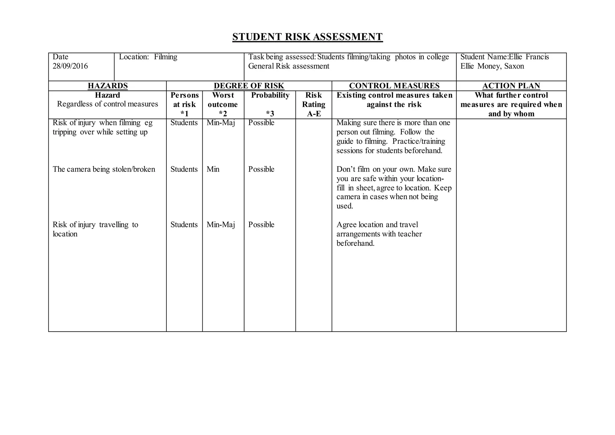 Student risk assessment_form-3 | DOC