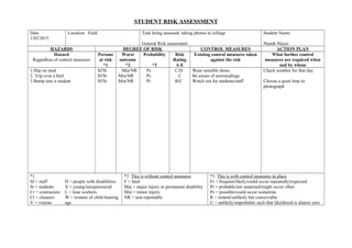 Student risk assessment | PPT