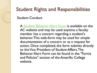 Student Rights and Responsibilities | PDF