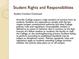 Student Rights and Responsibilities | PDF