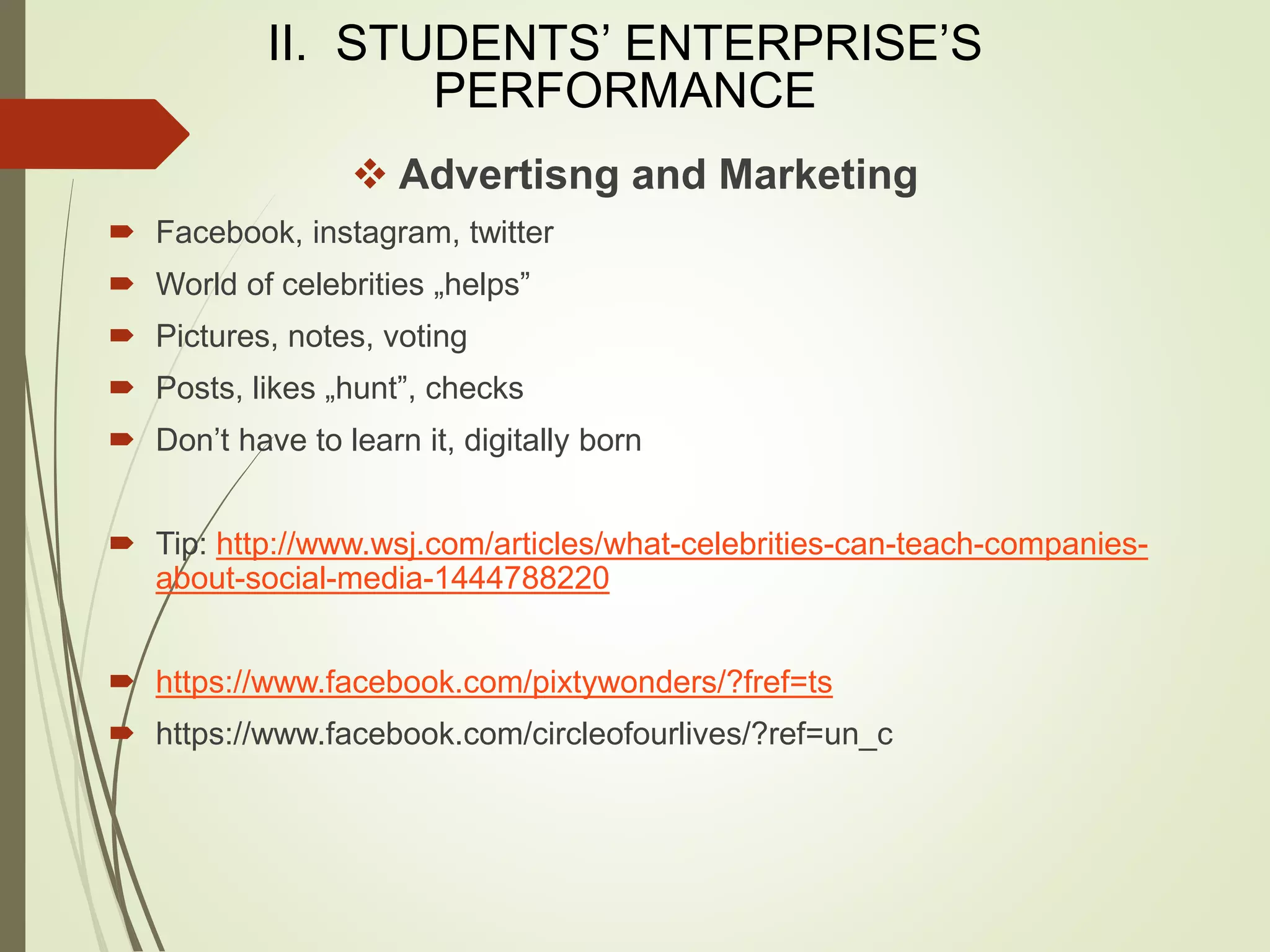 Students enterprise | PPTX