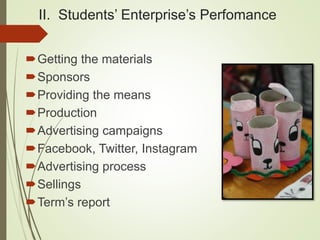Students enterprise | PPTX