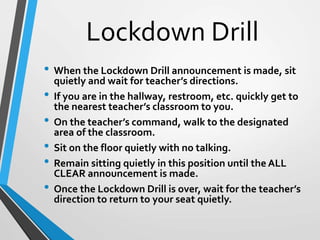 Students safety preparedness power point+ | PPTX