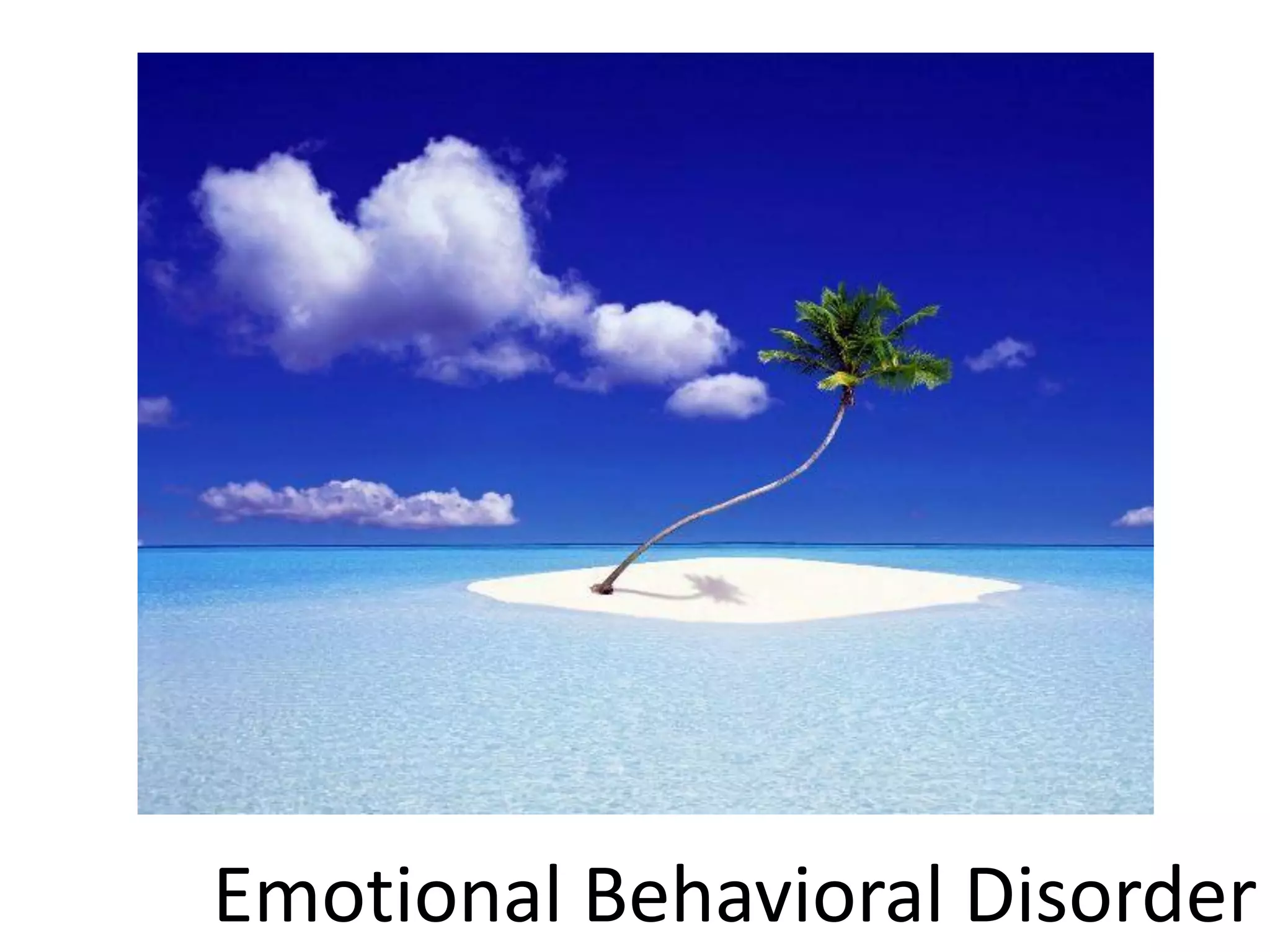 Students With Emotional Behavior Disorders | PDF