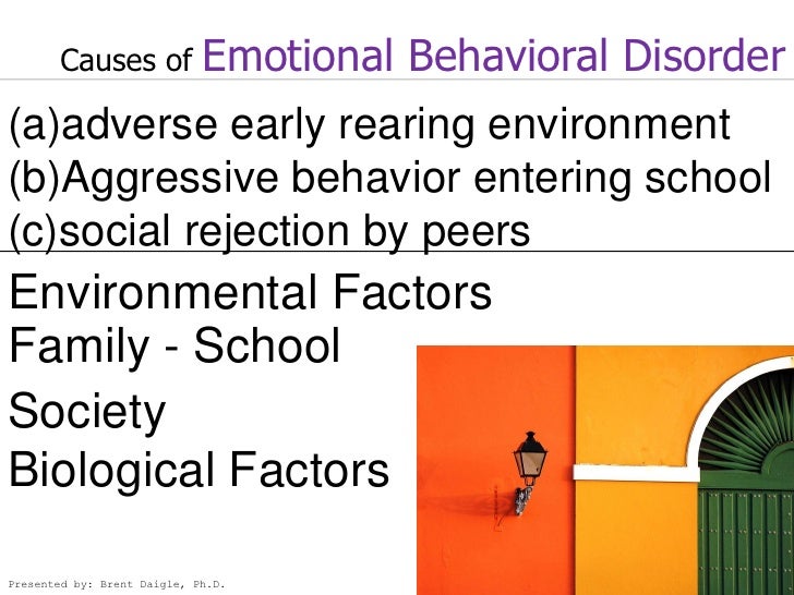 Students With Emotional Behavior Disorders