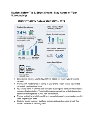 Student Safety Tips While Exploring Off-Campus | DOCX