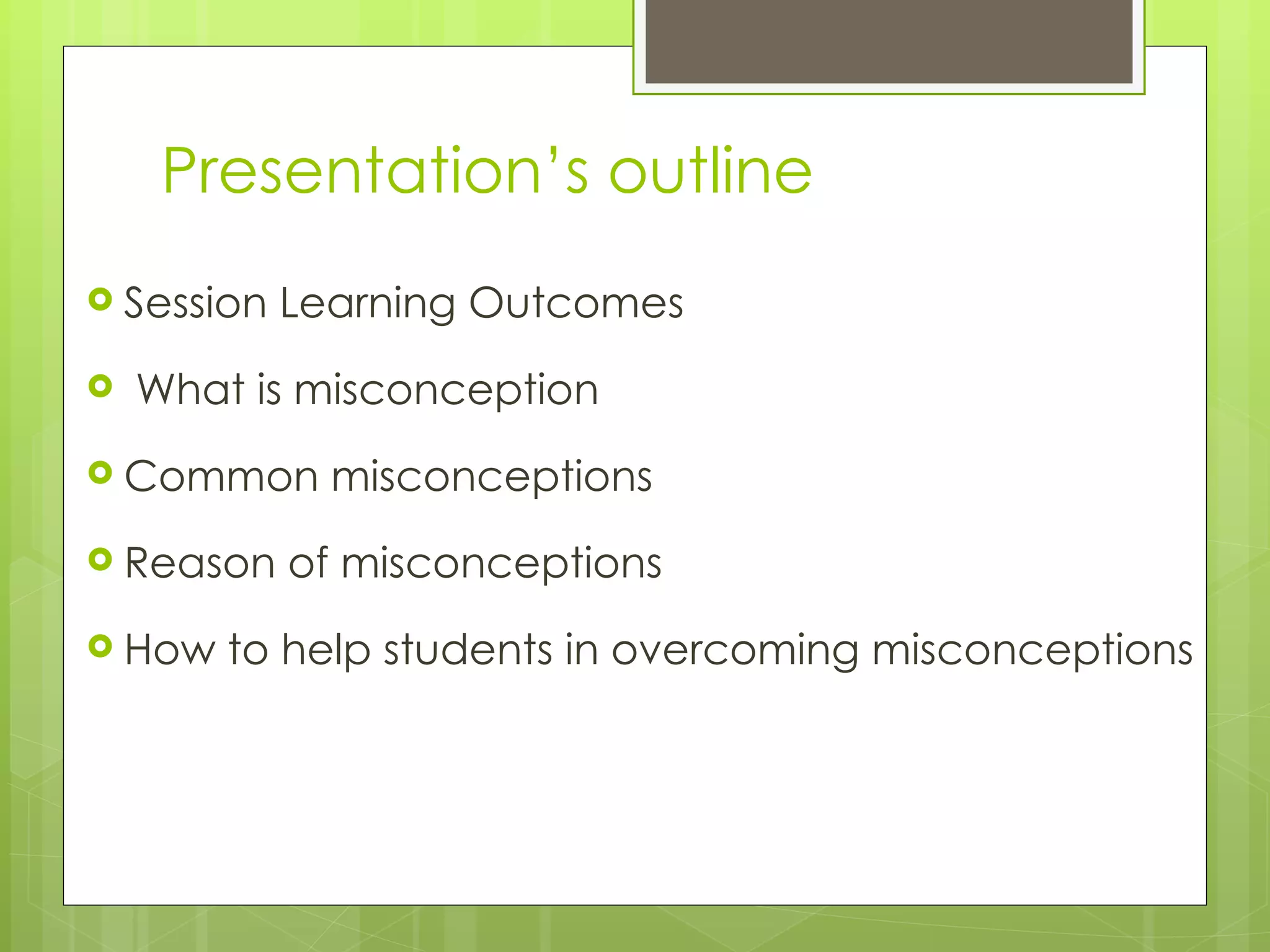 Students' alternatiave framework | PPT