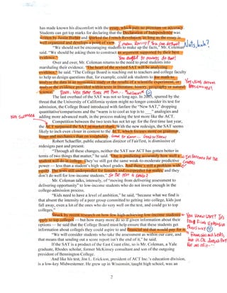 Student Samples: Article of the Week | PDF