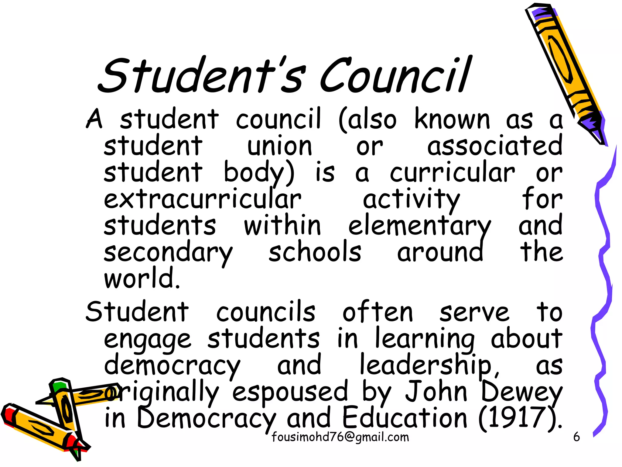 Students and staff council | PPT