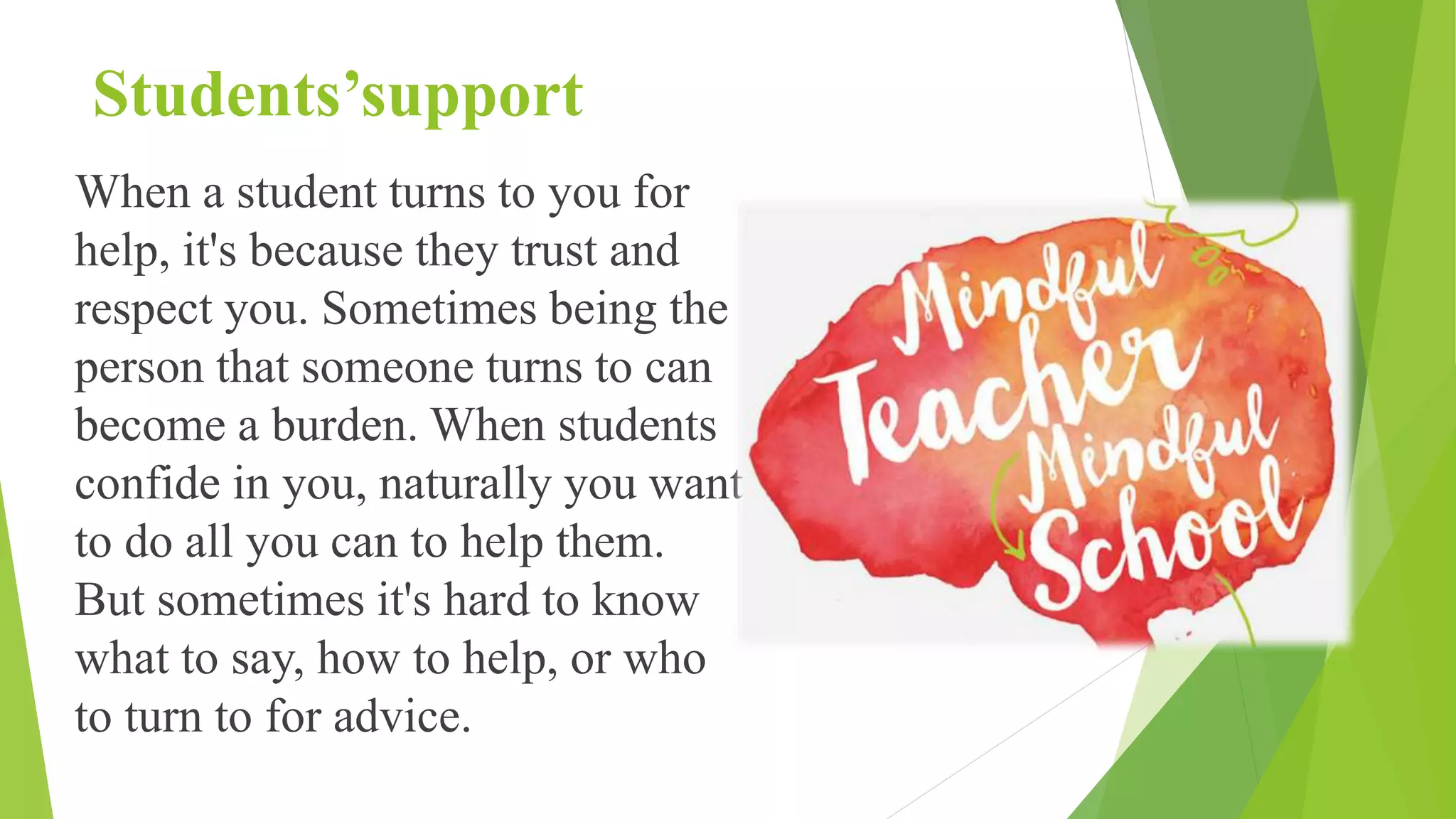 Students and teachers mental health by Dr.Shazia Zamir | PPTX | Mental ...