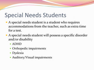 Students and their needs | PPTX