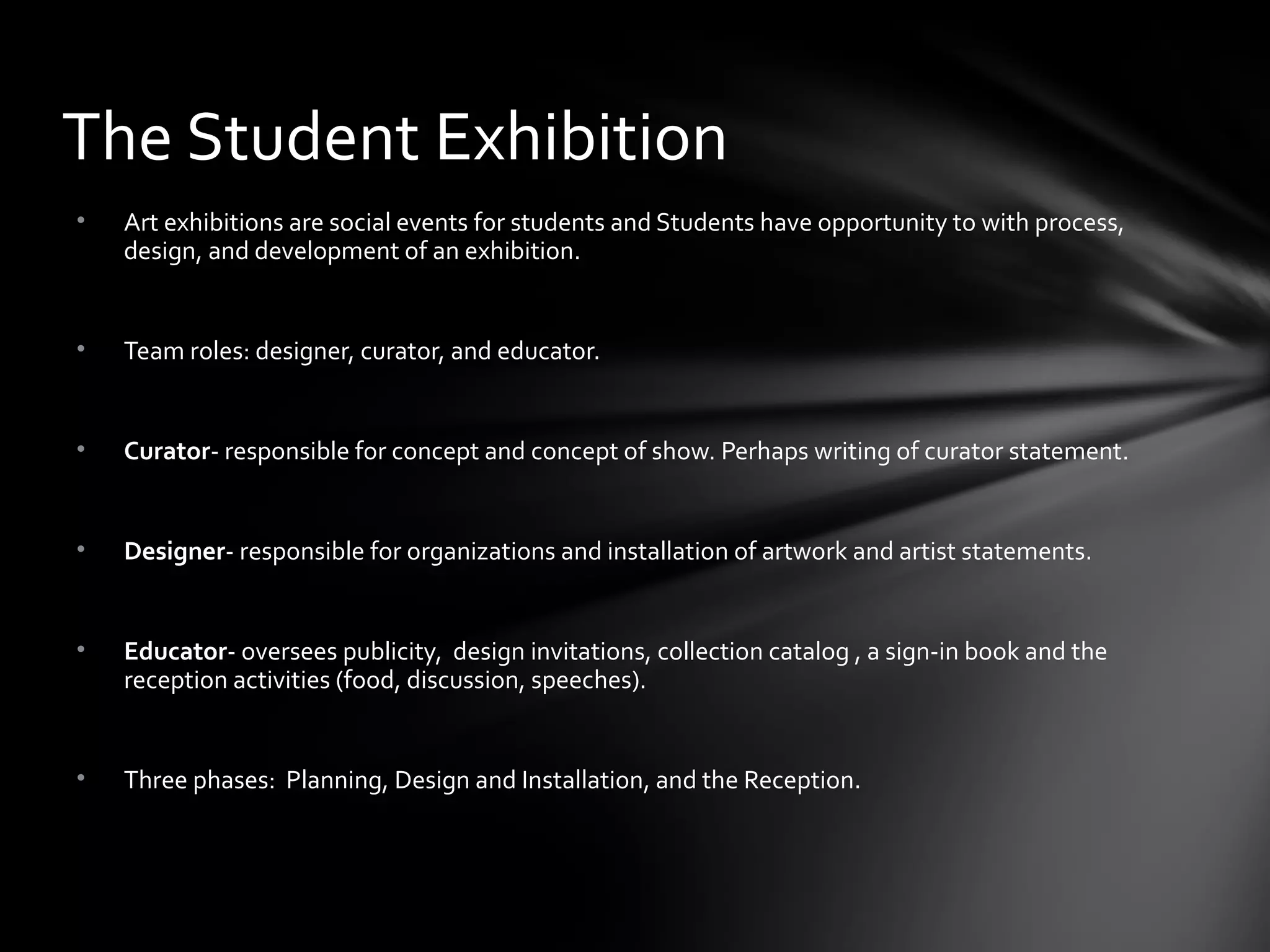 Students as curators! | PPT