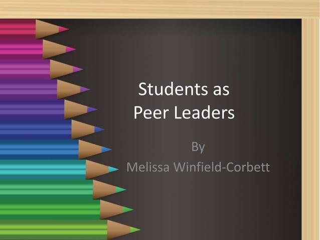 Students as peer leaders | PPT