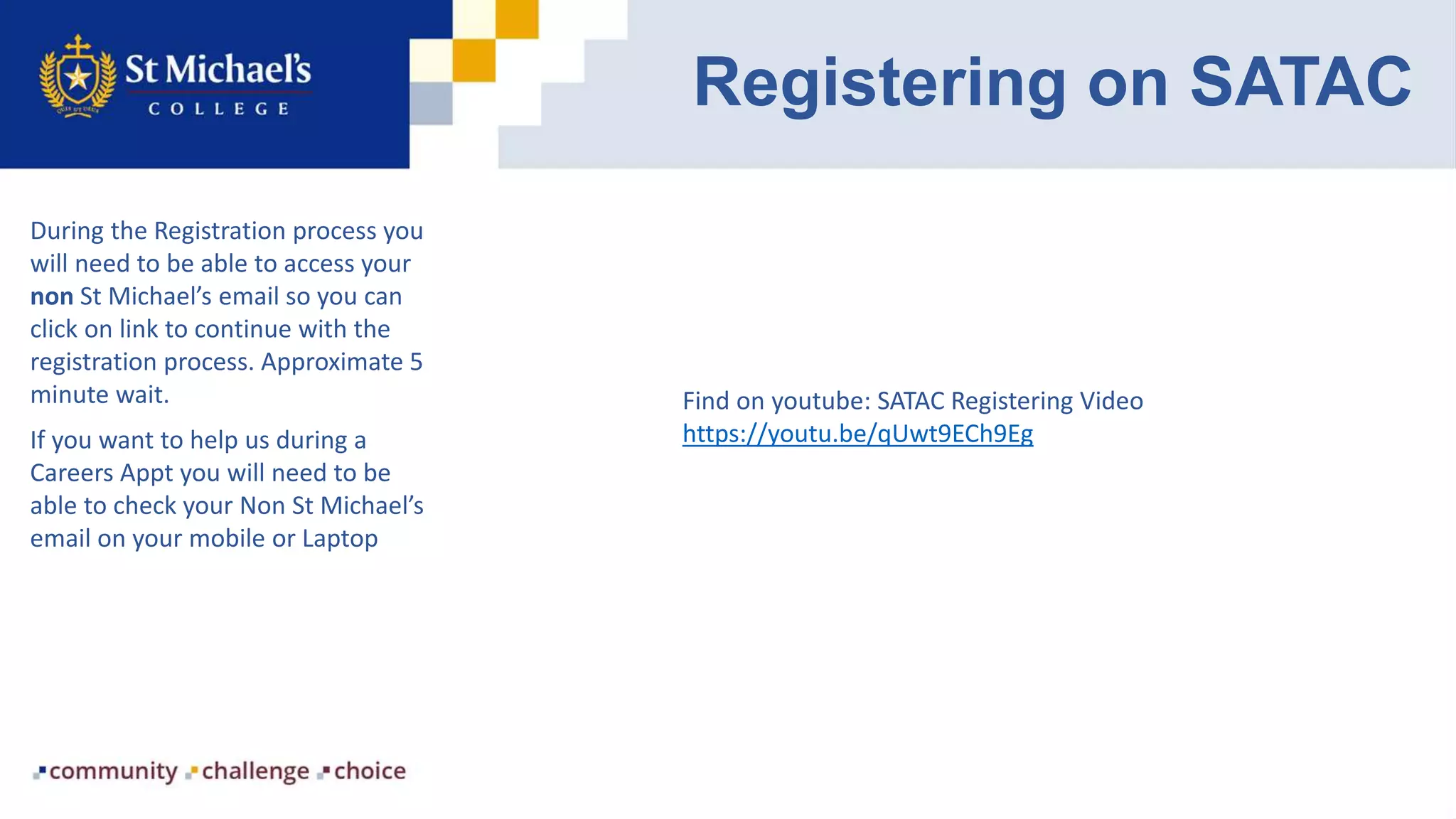 Student SATAC Pathways Presentation | PPT