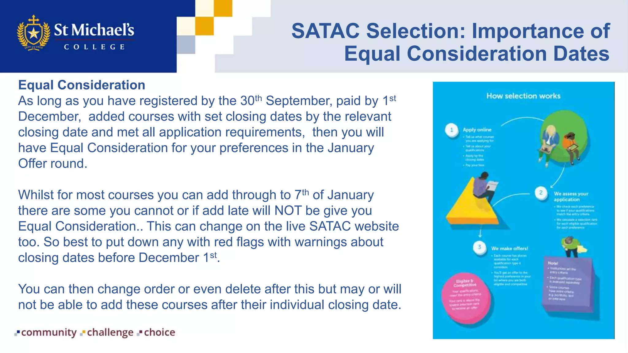 Student SATAC Pathways Presentation | PPT