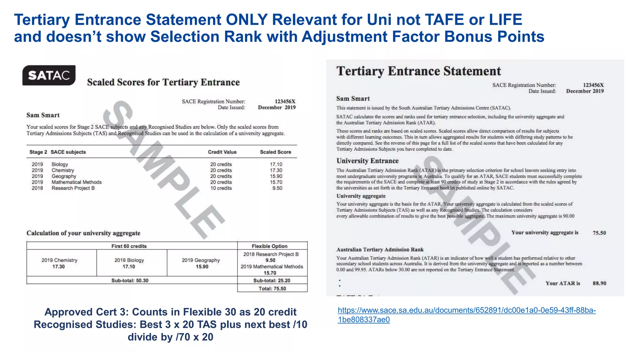 Student SATAC Pathways Presentation | PPT