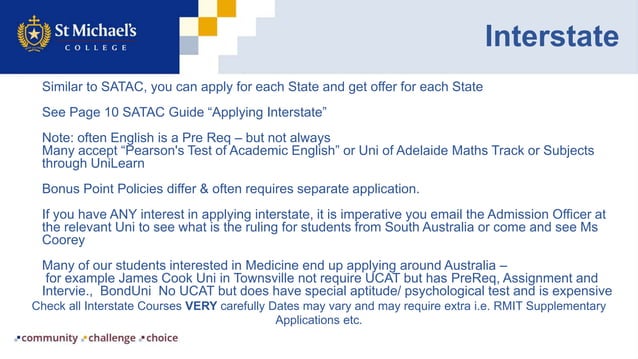 Student SATAC Pathways Presentation | PPT