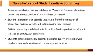 Student satisfaction survey(SSS) | PPTX