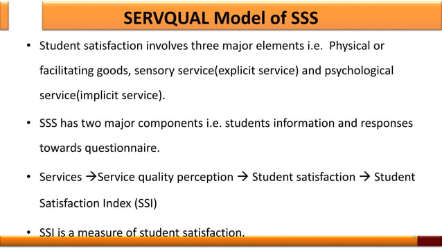 Student satisfaction survey(SSS) | PPTX | Education industry | Industries