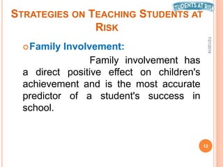 Students at risk | PPTX