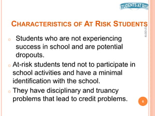 Students at risk | PPTX