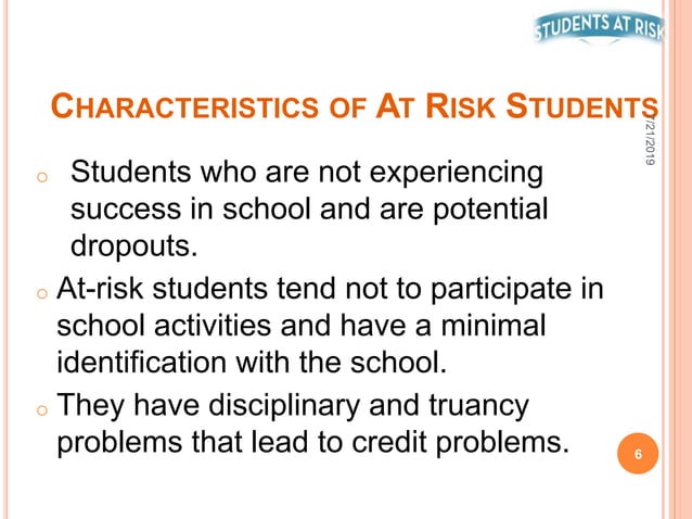Students at risk | PPTX | Special Education | Education