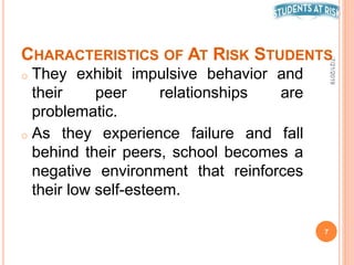 Students at risk | PPTX
