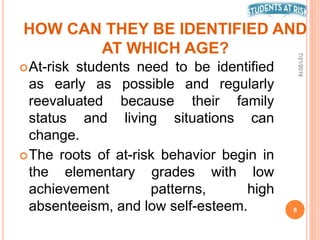 Students at risk | PPTX
