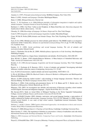 Students’ attitudes towards code switching in the bilingual | PDF