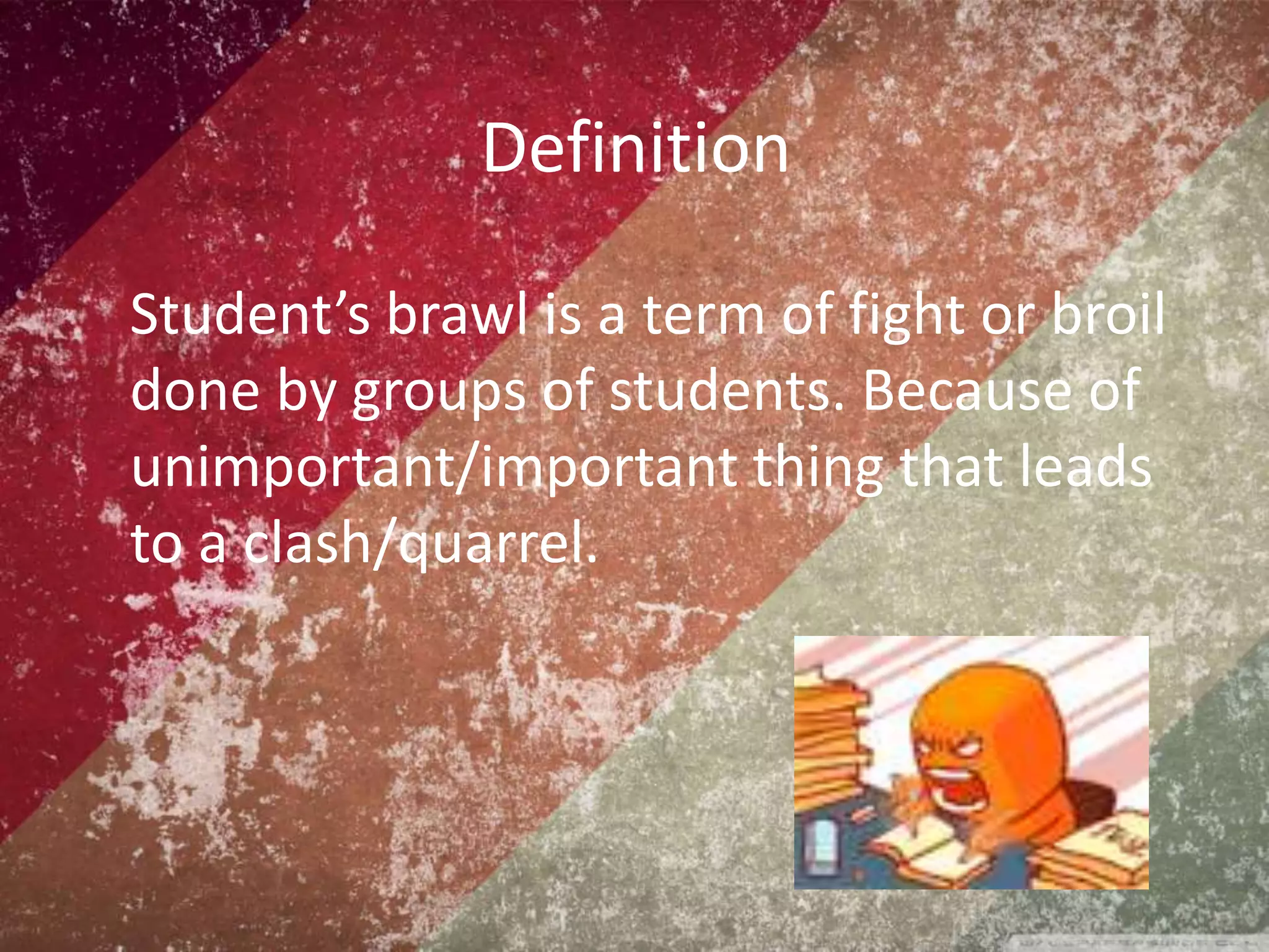 Students Brawls | PPTX